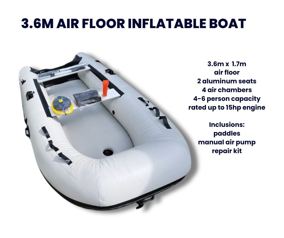 3.6m Inflatable Boat Air floor – GFF FISHING GEAR