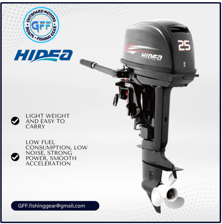 Hidea 25HP 2-stroke HD25F Outboard Motor – GFF FISHING GEAR