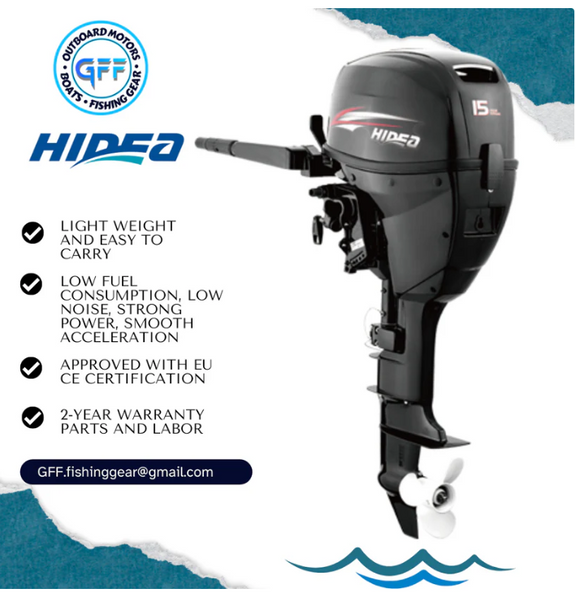 Hidea 15HP 4-stroke HDF15 Outboard Motor – GFF FISHING GEAR
