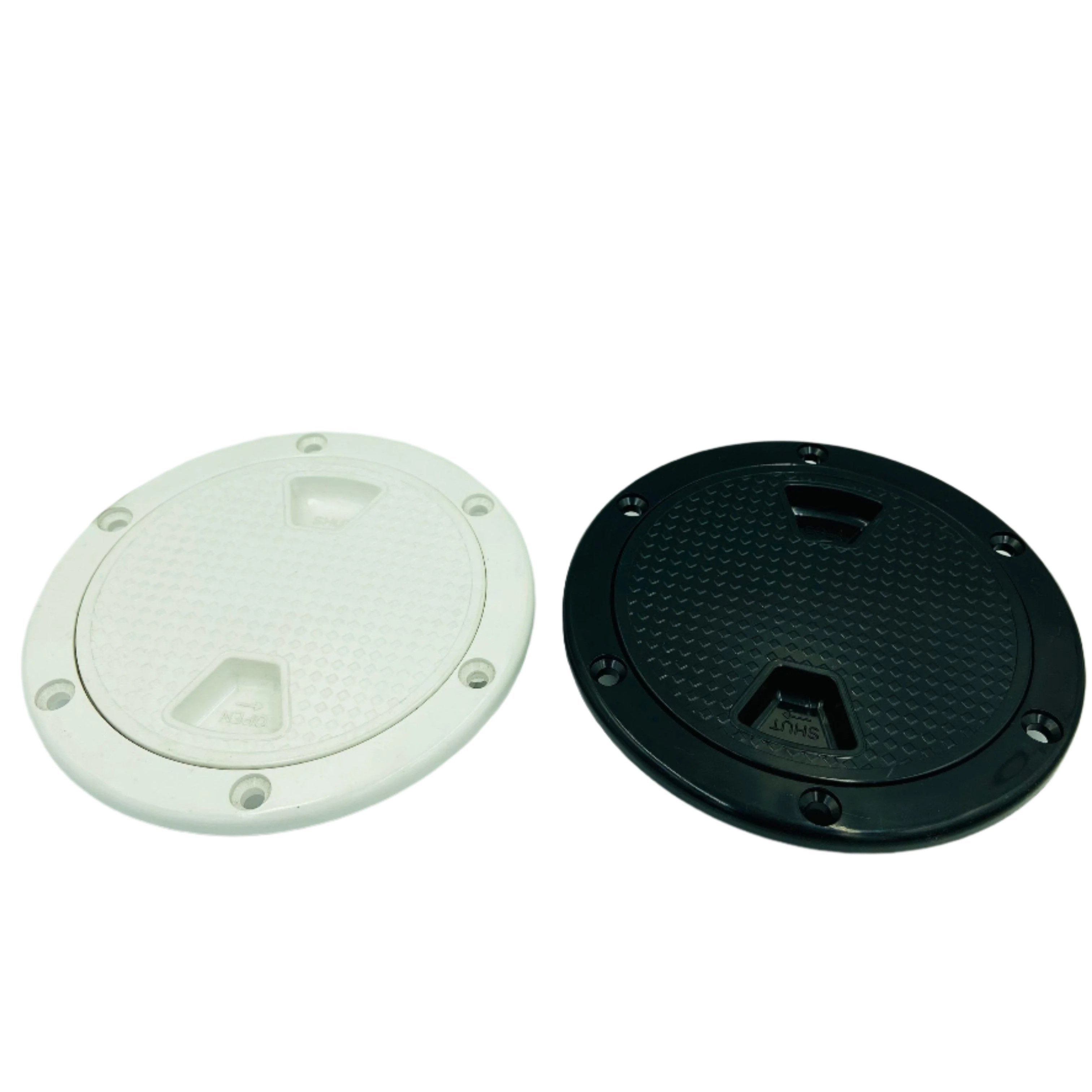 DECK PLATE COVER 4 INCH WHITE AND BLACK – GFF FISHING GEAR