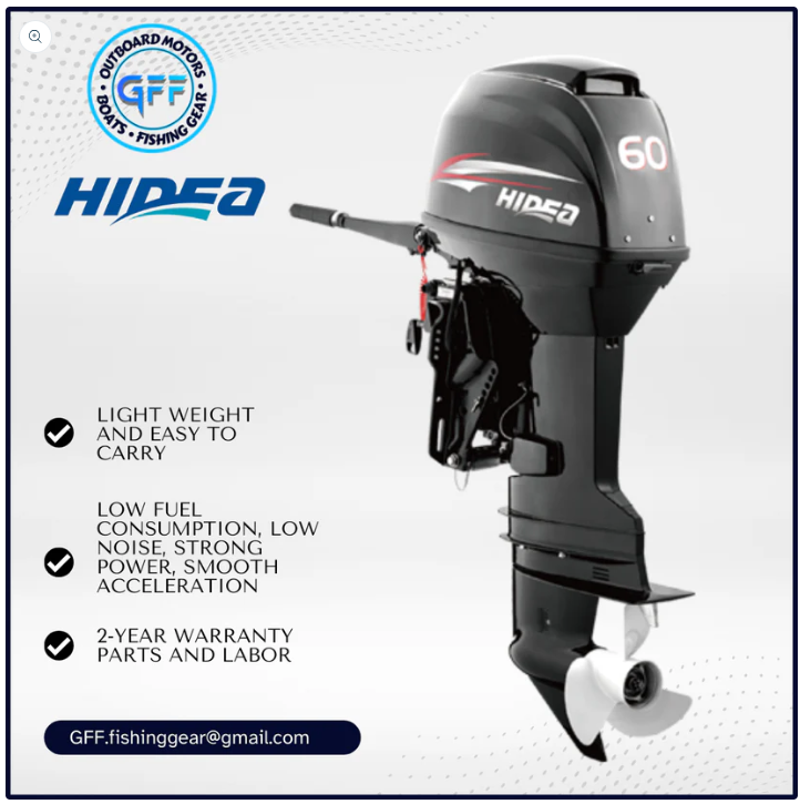 Hidea 60HP 2-stroke HD60F Outboard Motor – GFF FISHING GEAR