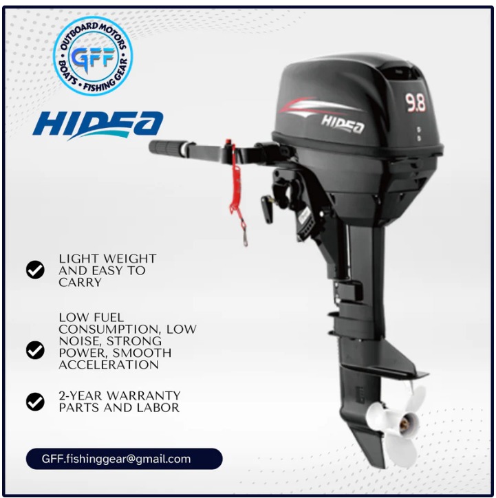 Hidea 9.8HP 2-stroke HD9.8F Outboard Motor – GFF FISHING GEAR