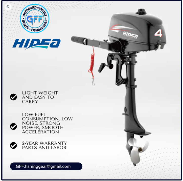 Hidea 4HP 2-stroke HD4FHWS Outboard Motor – GFF FISHING GEAR